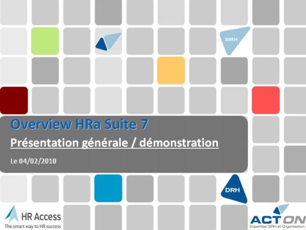Overview HRa Suite 7 de HR Access Solutions - I love SIRH